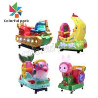 China CE Certified Coin Operated Kiddie Ride Machine 90x80x200cm with LED Lighting and MP3 Music for sale