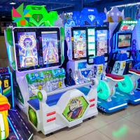 China Colorful Park 3 Player Kids Shooting Arcade Game Machine 80x80x165cm Coin Operated for sale
