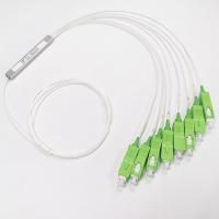 China 0.9mm Tight Tube Cable SC APC Connector Fiber Optic PLC Splitter for sale
