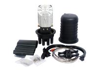 China Outdoor PE Material 144 Core MINI Waterproof Fiber Optic Closure for sale