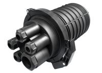 China Black MPP Material 1*16 Splitting Fiber Optic Closure for sale