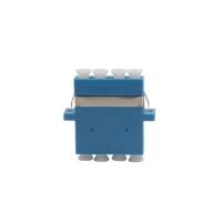 China CE Approved SM MM OM3 4 Cores Quad LC Fiber Optic Adapter for sale