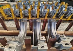 China Low Stress Diaphragm Vane Narrow Weld Stationary Blade Custom Turbine Spare Parts for sale
