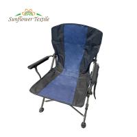China Oval Iron Tube Folding Camping Chair 56x52x95cm Portable Oxford Cloth with Carry Bag for sale