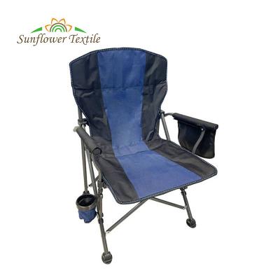 China Oval Iron Tube Folding Camping Chair 56x52x95cm Portable Oxford Cloth with Carry Bag for sale