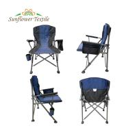 China Oval Iron Tube Folding Camping Chair 56x52x95cm Portable Oxford Cloth with Carry Bag for sale