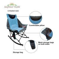 China 600D Oxford Cloth Folding Heated Camping Chair 50x88x115cm with 3-Gear Heating for sale
