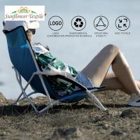 China Folding Beach Camping Chair Ultralight Waterproof Low Seat 55x56x66cm with Cup Holder for sale