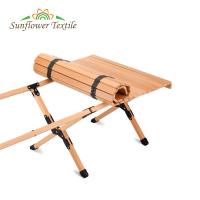 China Wood Portable Folding Camping Table Egg Roll For Picnic Detachable for sale