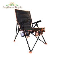 China Iron 600D Oxford Folding Camping Chair 58x89x100cm Outdoor Lightweight Beach Chair for sale