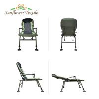 China SUNFLOWER 53x100x68cm Outdoor Foldable Fishing Chair 8kg Heavy Duty Steel Frame for sale
