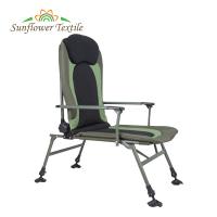 China SUNFLOWER 53x100x68cm Outdoor Foldable Fishing Chair 8kg Heavy Duty Steel Frame for sale