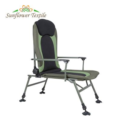 China SUNFLOWER 53x100x68cm Outdoor Foldable Fishing Chair 8kg Heavy Duty Steel Frame for sale