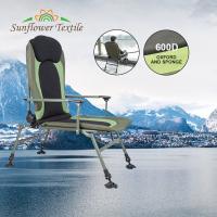 China SUNFLOWER 53x100x68cm Outdoor Foldable Fishing Chair 8kg Heavy Duty Steel Frame for sale