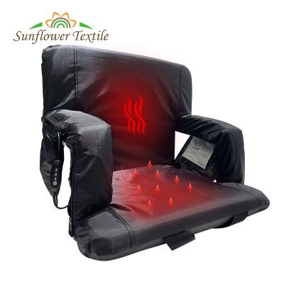 China Adjustable Heated Stadium Seat with USB Heating 3 Temperature Settings 20 to 25 Inch Width for sale