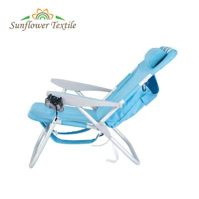 China Aluminum Folding Beach Chair 61x70.5x89cm 3.65kg 300lbs Capacity Outdoor Portable for sale