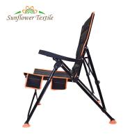 China Heated Outdoor Folding Camping Chair USB Powered Steel Frame 23x33x39 Inch Black for sale