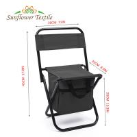 China 45x28x26cm Folding Fishing Chair 600D PVC Oxford 0.65kg Lightweight Outdoor for sale