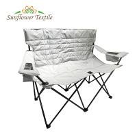 China Folding Camping Double Chair 600D Polyester 500lbs Capacity Outdoor Loveseat for sale
