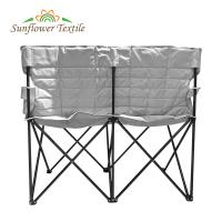 China Folding Camping Double Chair 600D Polyester 500lbs Capacity Outdoor Loveseat for sale