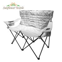 China Folding Camping Double Chair 600D Polyester 500lbs Capacity Outdoor Loveseat for sale