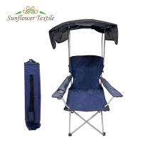 China 60x60x100cm Foldable Fishing Chair with Shade Oxford Cloth Custom Color for sale