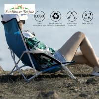 China Foldable Beach Chair 55x56x66cm Ultralight Low Seat Camping Backpacking Oxford Cloth for sale