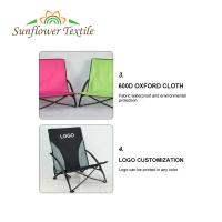 China Foldable Beach Chair 55x56x66cm Ultralight Low Seat Camping Backpacking Oxford Cloth for sale
