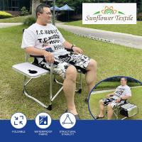 China Outdoor Folding Aluminum Director Chair With Side Cooler Bag for sale