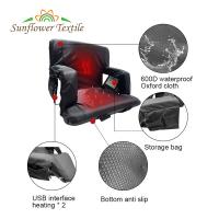 China 20 Inch Wide Heated Stadium Chair with USB Heating 3 Levels 115F for sale