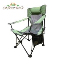 China Green Steel Pipe Oxford Fabric Foldable Fishing Chair 4.1kg 82x58x41cm for sale