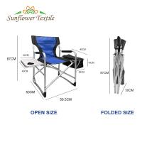 China Lightweight Aluminum Folding Camping Director Chair 50x59.5x87cm with Cup Holder for Adults for sale