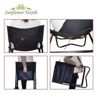 China Oxford Cloth Stripe Low Folding Beach Chair 44.5x48x55.5cm Lightweight 2.6kg for sale