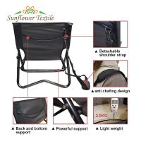 China Oxford Cloth Stripe Low Folding Beach Chair 44.5x48x55.5cm Lightweight 2.6kg for sale