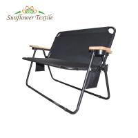 China 200kg Capacity Heated Folding Double Seat Chair 100x40.5x74cm Waterproof Oxford Cloth for sale
