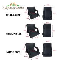 China Extra Wide 20 23 25 Inch 6 Position Folding Stadium Chair Sport Seat with Armrests for sale