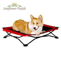 China 62x62x15cm Folding Pet Bed with PVC Coated Polyester and Steel Frame for Outdoor Use for sale