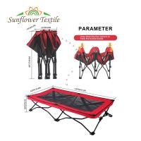 China 62x62x15cm Folding Pet Bed with PVC Coated Polyester and Steel Frame for Outdoor Use for sale