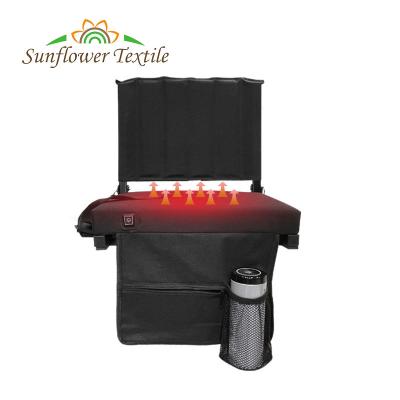 China Custom Color Oxford Cloth Heated Stadium Seat Cushion 42x34x43cm for Bleachers for sale