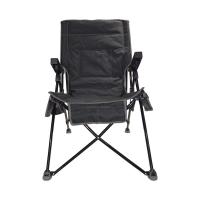 China Luxury Folding Camping Chair with Cooler Bag Hard Arm High Back 150kg Capacity 52x52x98cm for sale