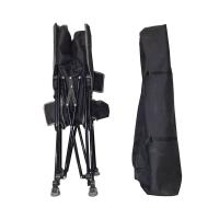 China Luxury Folding Camping Chair with Cooler Bag Hard Arm High Back 150kg Capacity 52x52x98cm for sale