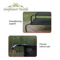 China 122x72x21cm Teslin Waterproof Extra Large Outdoor Pet Gear Elevated Folding Dog Bed for sale