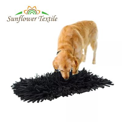 China Custom Color Dog Snuffle Mat 45x35cm Cotton Pet Training Pad with Non-Slip Bottom for sale