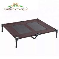 China 600D Oxford Elevated Pet Cot Dog Bed 76x61x18cm Outdoor Portable Pet Cot for sale