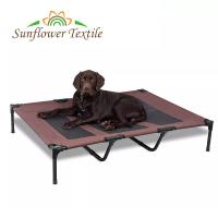 China 600D Oxford Elevated Pet Cot Dog Bed 76x61x18cm Outdoor Portable Pet Cot for sale