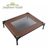 China 600D Oxford Elevated Pet Cot Dog Bed 76x61x18cm Outdoor Portable Pet Cot for sale