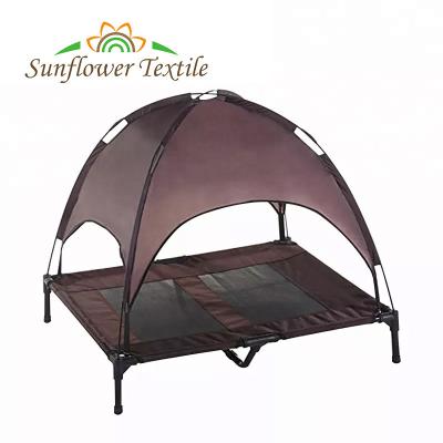 China 600D Oxford Elevated Pet Cot Dog Bed 76x61x18cm Outdoor Portable Pet Cot for sale