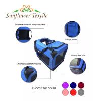 China 51*33*33cm Different Sizes Custom Color 600D Polyester Folding Dog Transport Travel Box for sale
