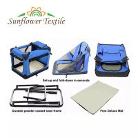 China 51*33*33cm Different Sizes Custom Color 600D Polyester Folding Dog Transport Travel Box for sale