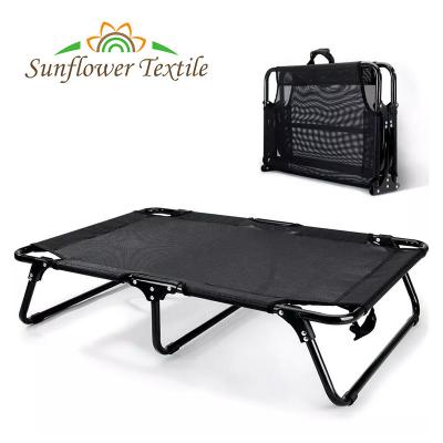 China 107x61x20 cm Foldable Elevated Dog Cot Bed Polyester with PVC Coating Non-Slip Outdoor Pet Bed for sale
